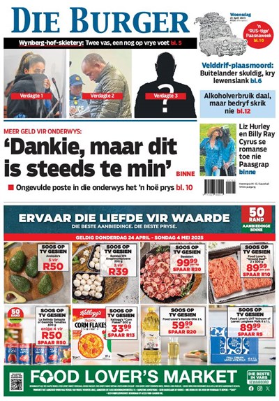 Die Burger-voorblad | Die Burger