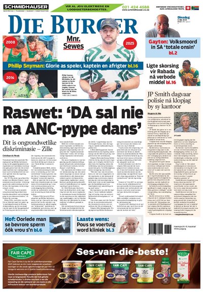 Die Burger-voorblad | Die Burger